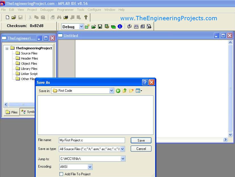 Introduction To Mplab Compiler The Engineering Projects
