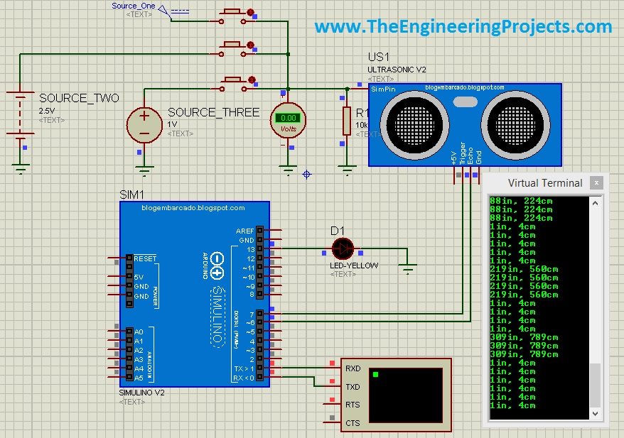 How To Simulate Ultrasonic Sensor With Arduino In Proteus Ultrasonic Images