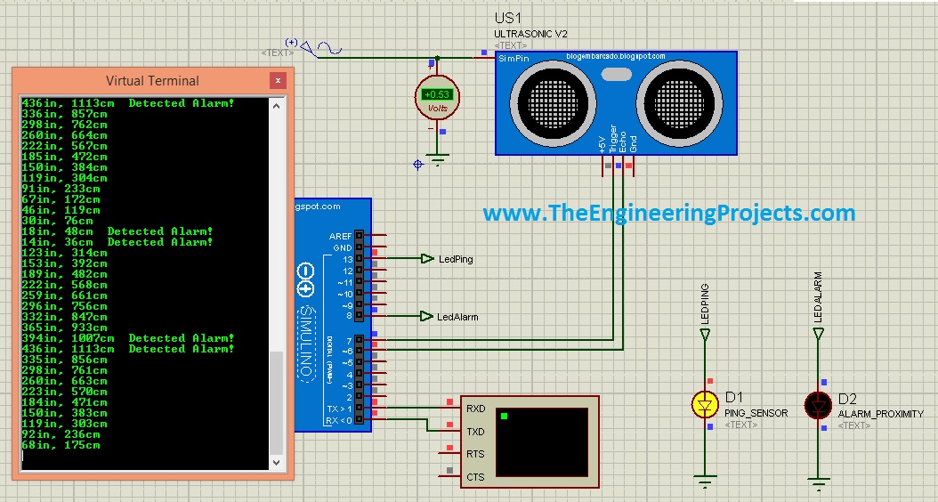 Ultrasonic Sensor Simulation in Proteus Ultrasonic Sensor Simulation in Proteus