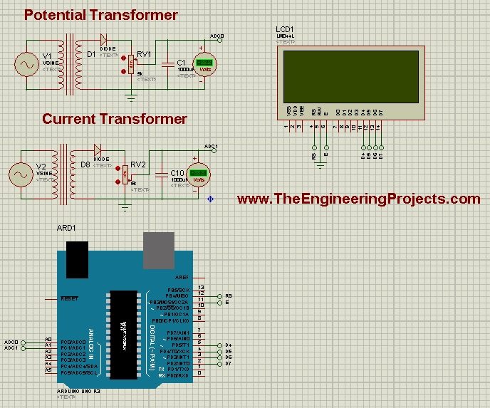 Display Adc Value On Lcd Using Arduino The Engineering Projects