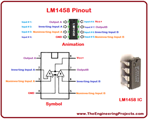 LM1458 proteus simulation - The Engineering Projects