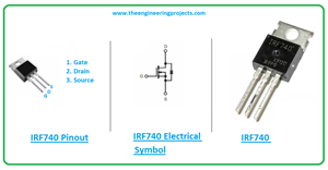 irf740 pinout - The Engineering Projects