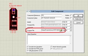 Infrared Tracker Sensor Library for Proteus - The Engineering Projects