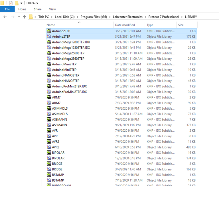 Arduino Library for Proteus V2.0 - The Engineering Projects