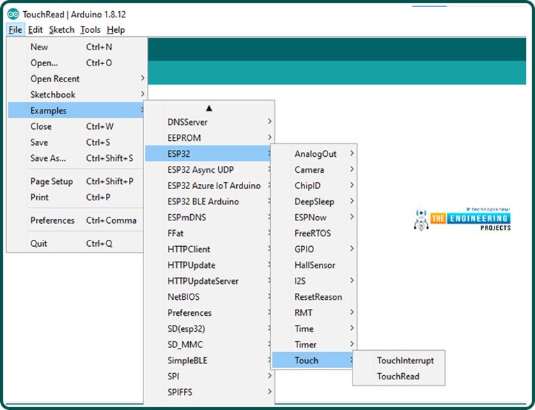 ESP32 Capacitive Touch Sensor - The Engineering Projects