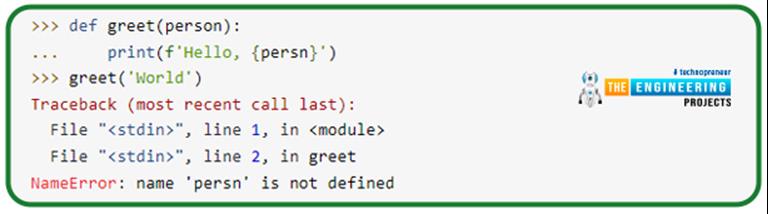 Python Traceback - The Engineering Projects