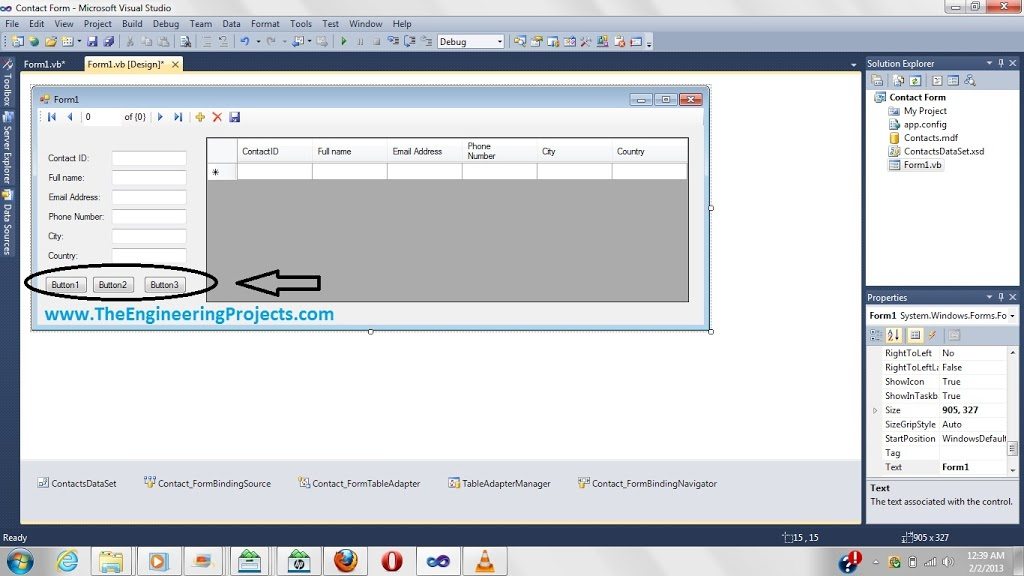Button Control in VB Database - The Engineering Projects