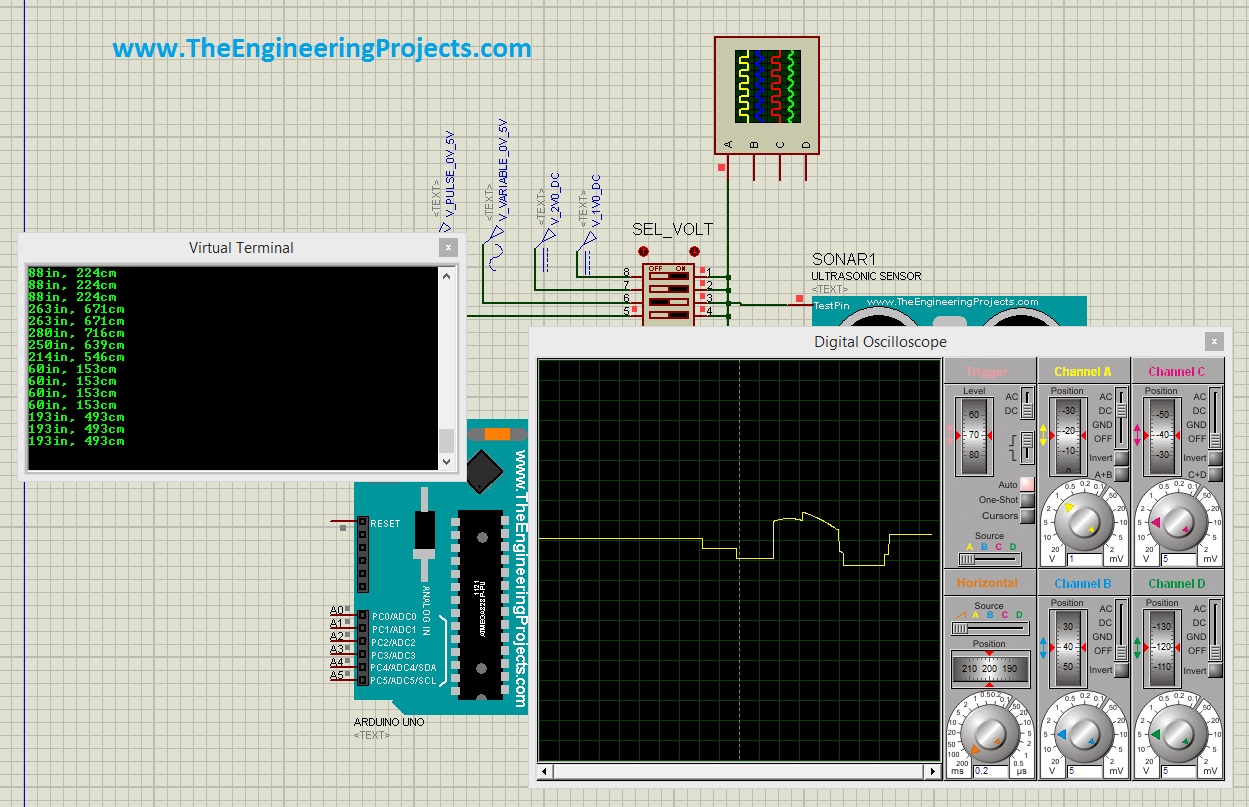 Ultrasonic Sensor Simulation in Proteus - The Engineering Projects Ultrasonic Sensor Simulation in Proteus - The Engineering Projects