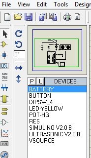 Ultrasonic Sensor Simulation in Proteus