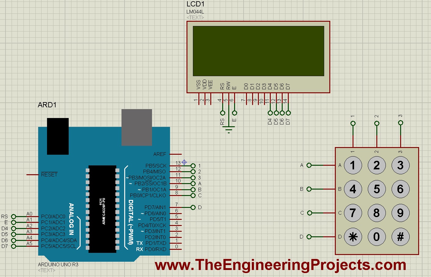 Arduino Keypad Tutorial Arduino Keypad With Arduino Nano Code And Circuit Diagram Images
