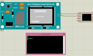 Send SMS with SIM900D in Proteus ISIS - The Engineering Projects