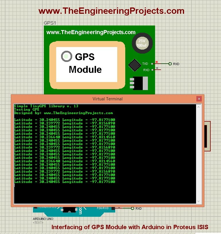 Interfacing of GPS Module with Arduino in Proteus ISIS - The ... Interfacing of GPS Module with Arduino in Proteus ISIS - The ...