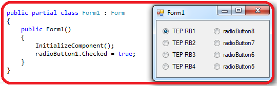C# RadioButton Control
