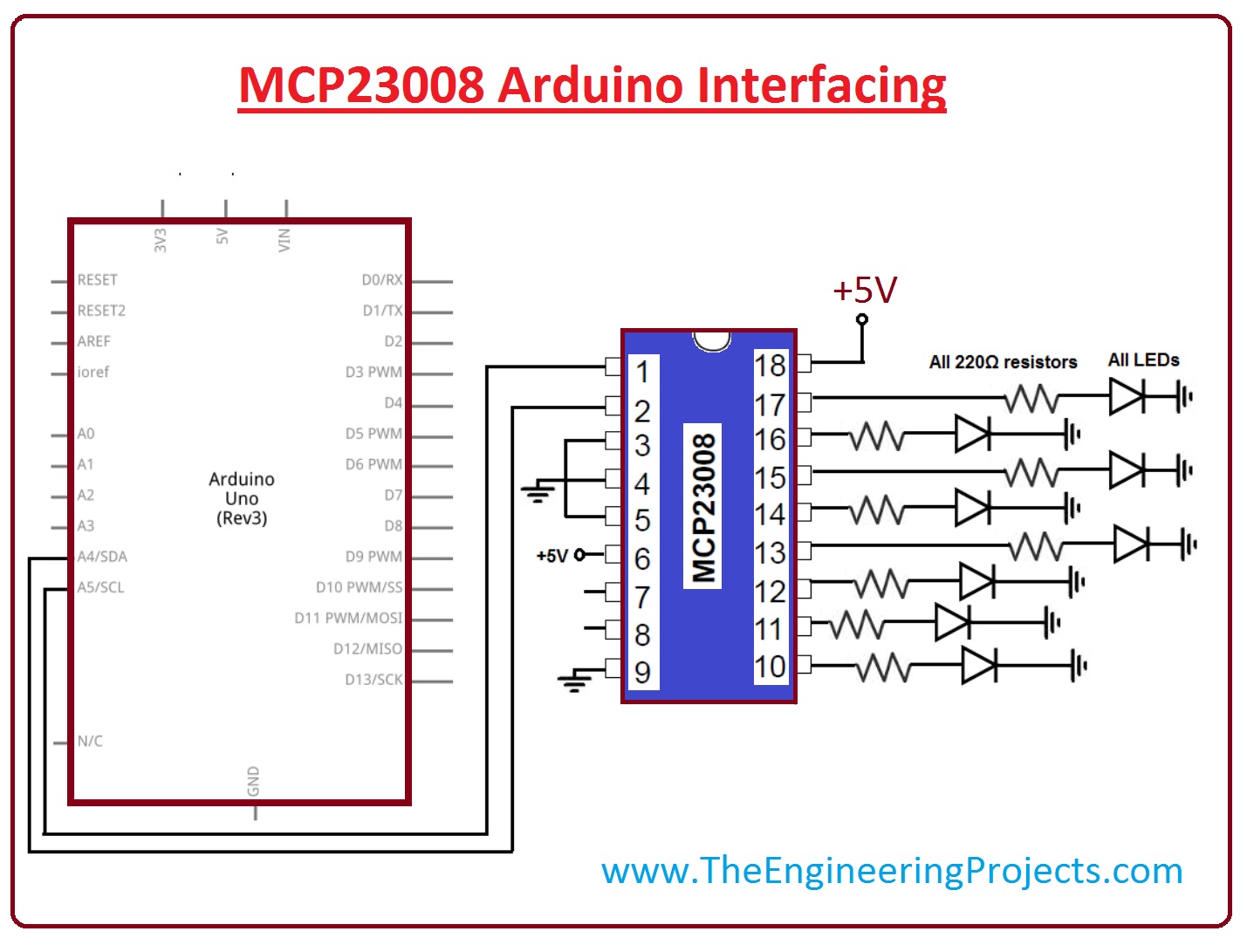 Introduction to MCP23008 - The Engineering Projects