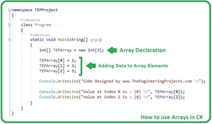 How to use Arrays in C# ??? - The Engineering Projects