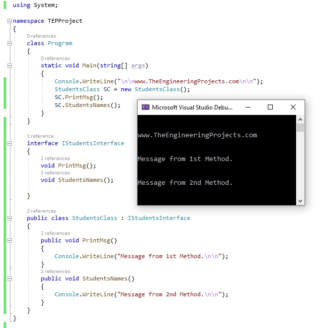 Introduction to Interface in C# - The Engineering Projects