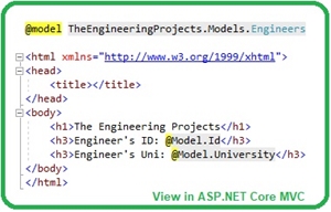 Views in ASP.NET Core MVC - The Engineering Projects