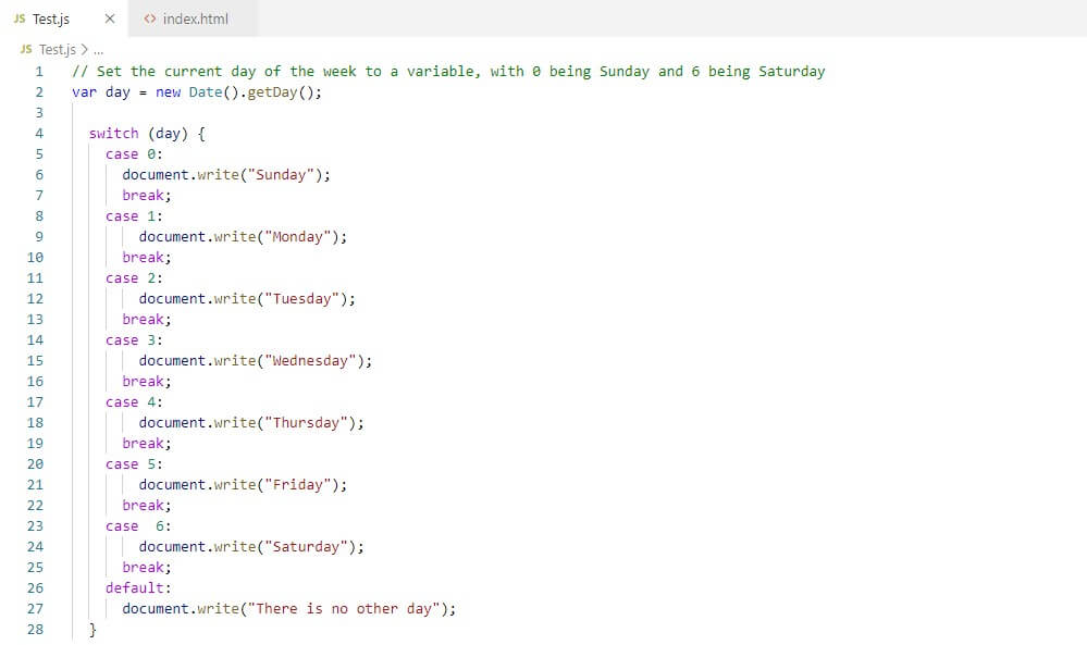 Switch Statement In JavaScript The Engineering Projects