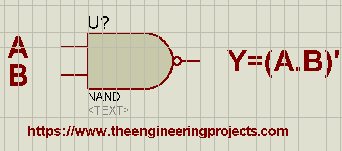 NAND as Universal Gate in Proteus - The Engineering Projects