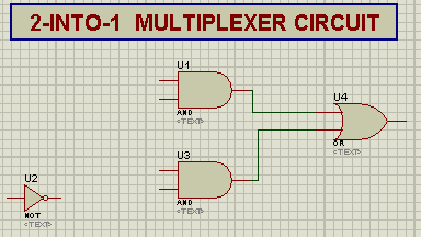 2-to-1 Multiplexer using Logic Gates in Proteus ISIS - The Engineering ...
