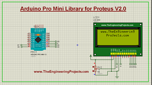 Arduino Pro Mini Library for Proteus V2.0 - The Engineering Projects