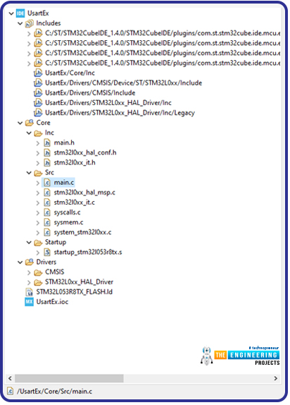 Stm32 Serial Communication In Polling Mode The Engineering Projects