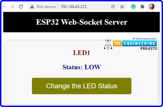 ESP32 Web Socket Server - The Engineering Projects