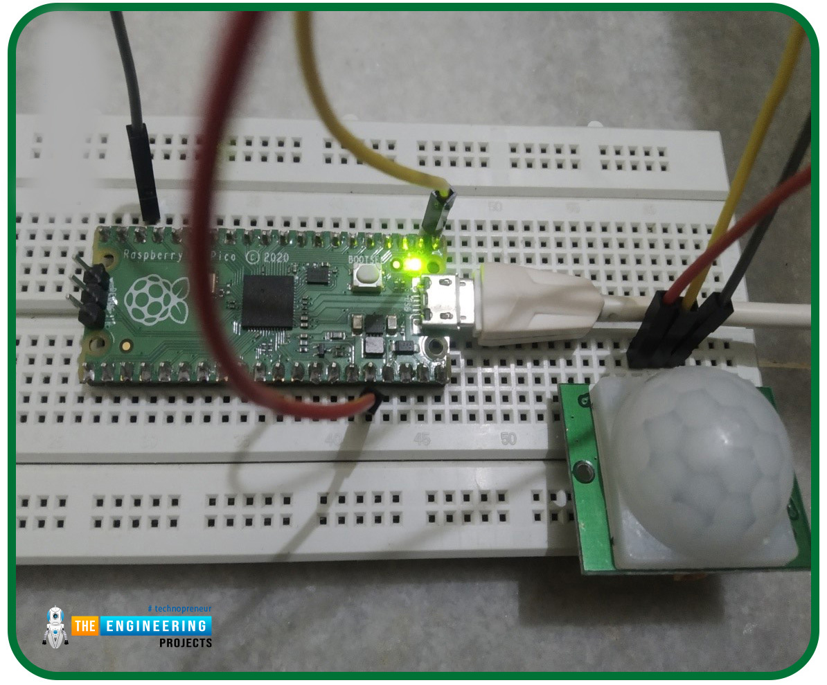 Interfacing Pir Motion Sensor And Raspberry Pi Pico Module With Micropython The Engineering