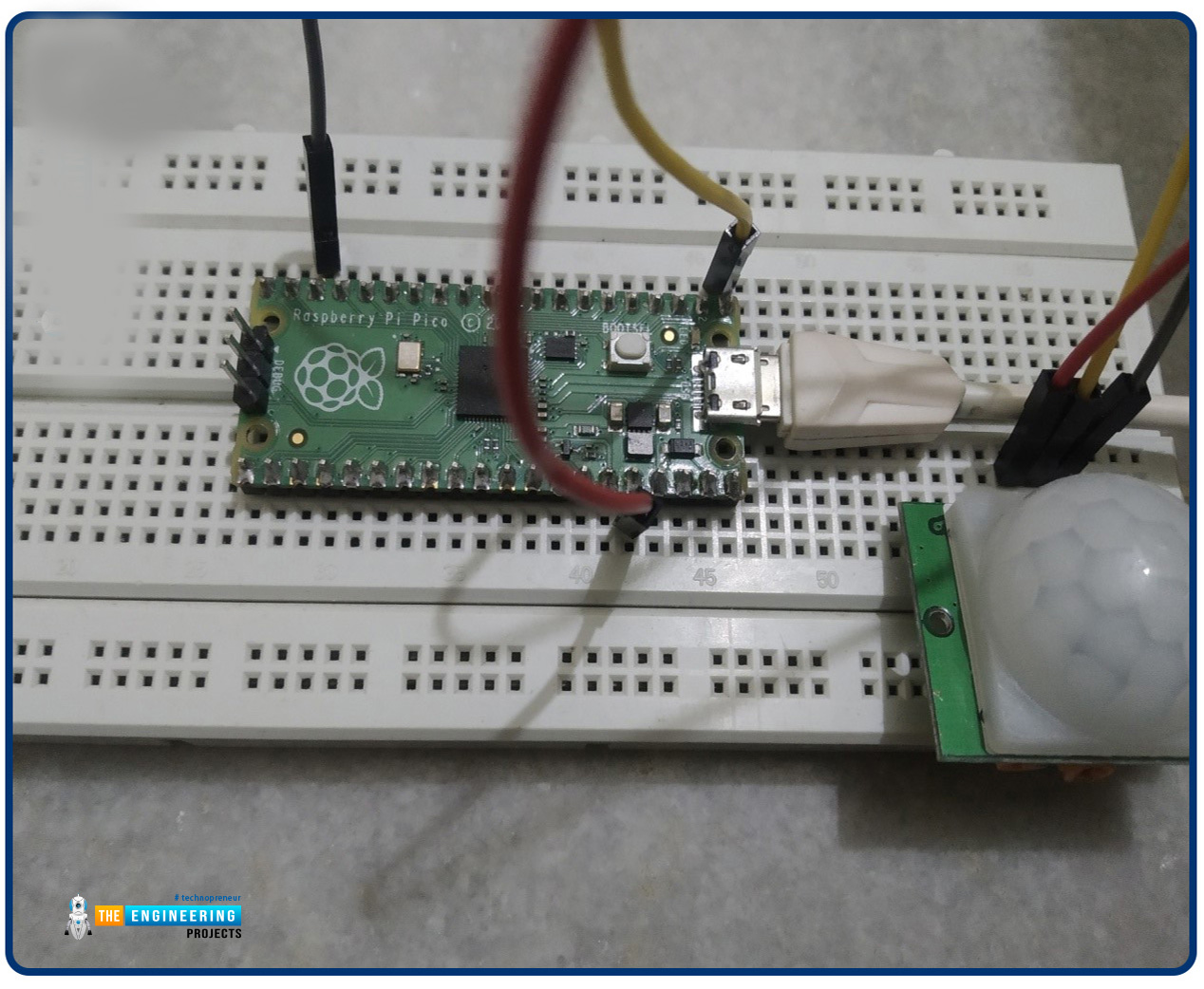 Interfacing Pir Motion Sensor And Raspberry Pi Pico Module With Micropython The Engineering