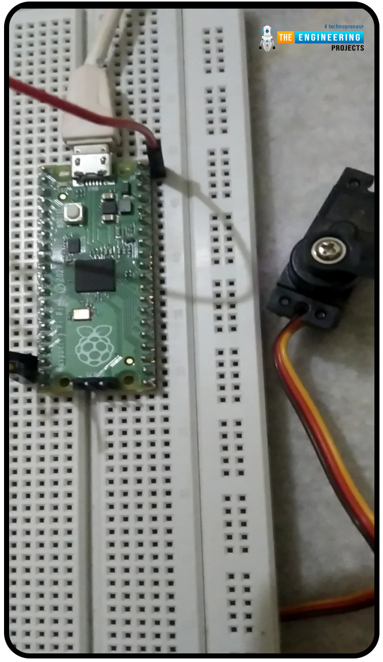 Interfacing Servo Motor With Raspberry Pi Pico Using Micropython The